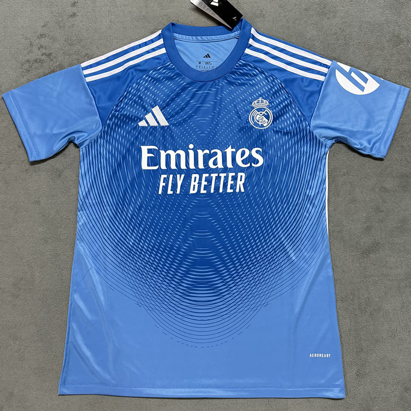 US$ 14.50 - 25-26 RMA Blue GoalKeeper Fans Soccer Jersey - www.adjersey.com