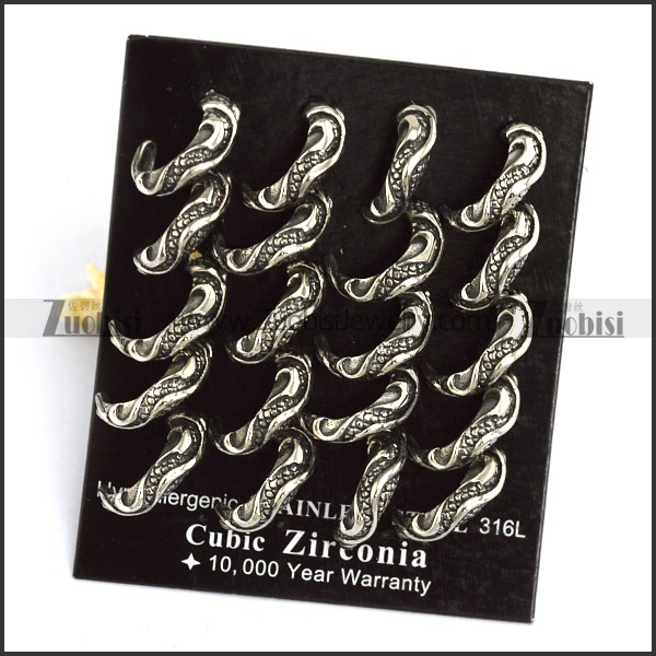 Steel Casting Earbob e001248 - Zuobisi Jewelry