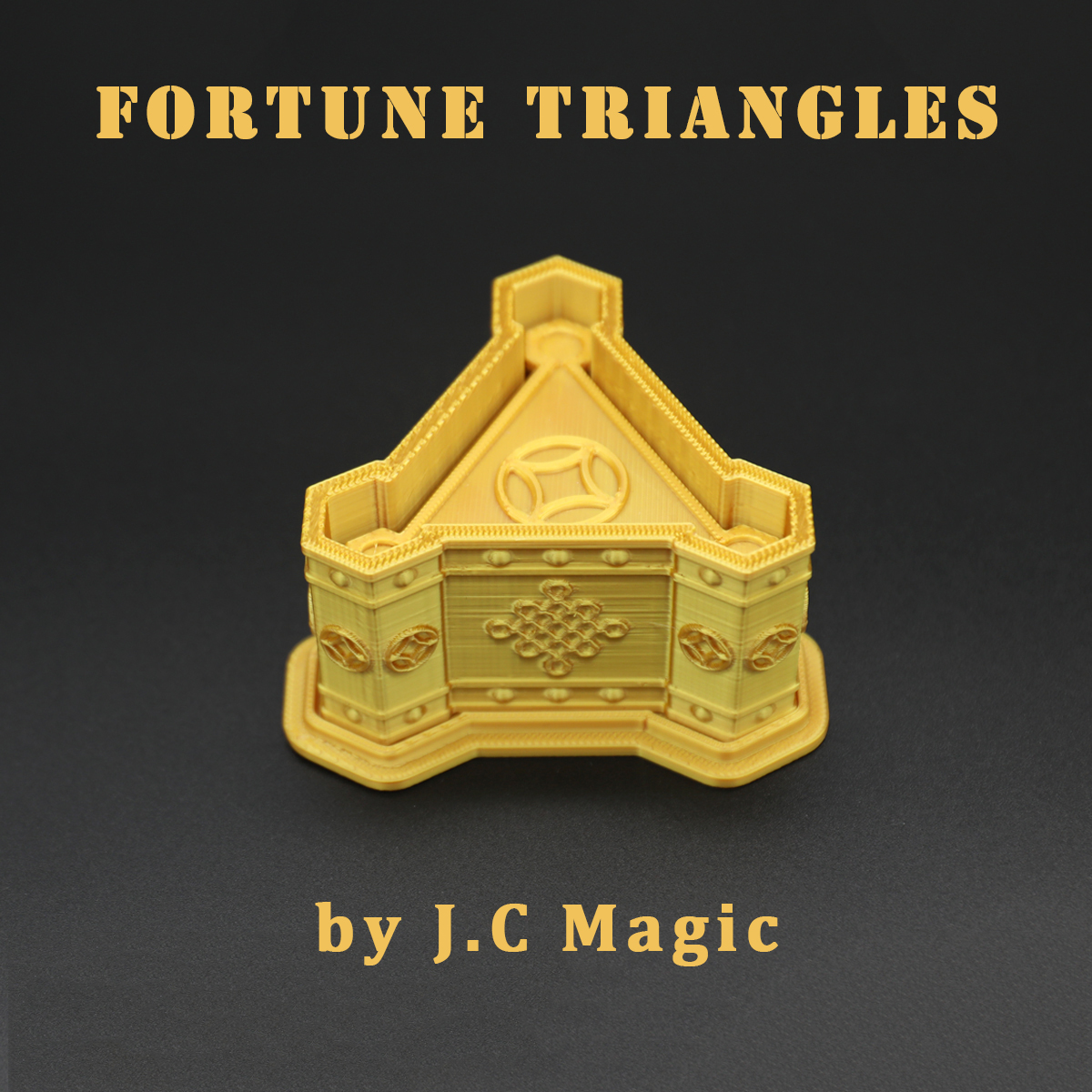Fortune Triangles: Amazing Prediction Three - color Triangle Magic Prop