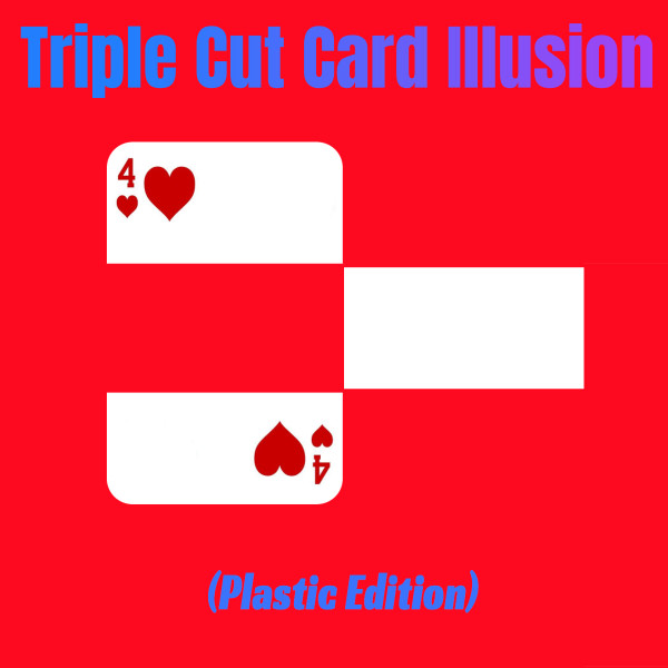 Triple Cut Card Illusion (Plastic Edition) | Visual Card Cutting Magic ...