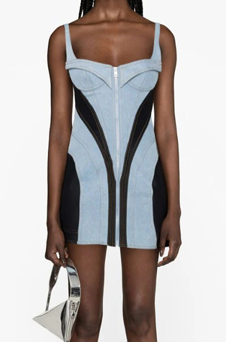 US$ 25.20 - SUPER WHOLESALE | Denim Patchwork Tanks Dress - www.fashion ...