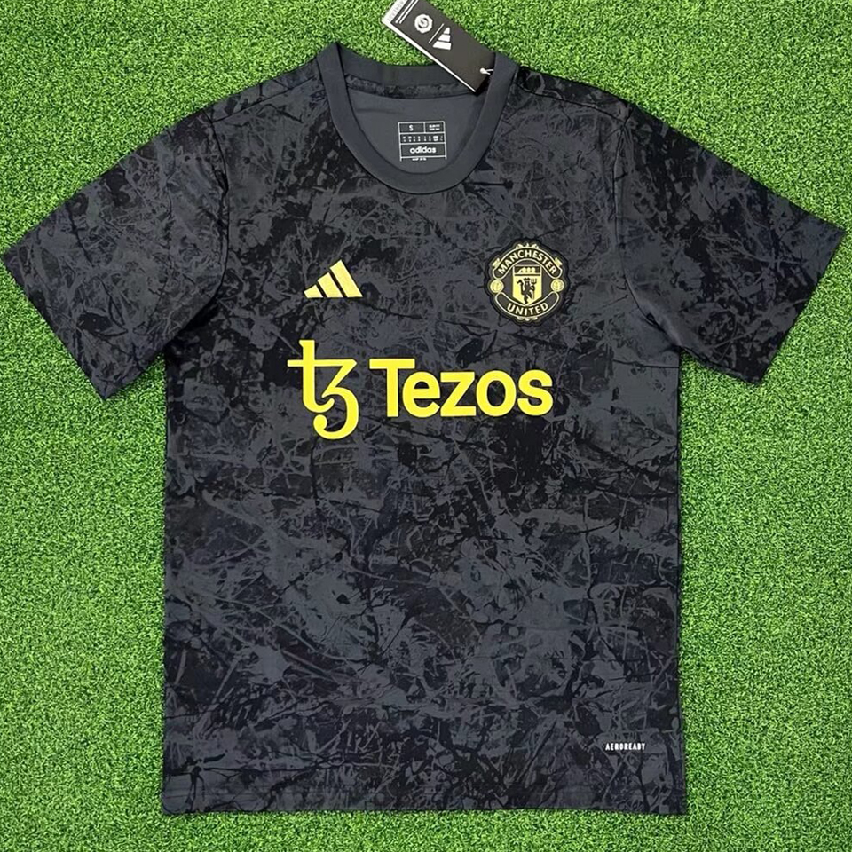 2024 M Utd AD x Stone Roses Black Fans Soccer Jersey