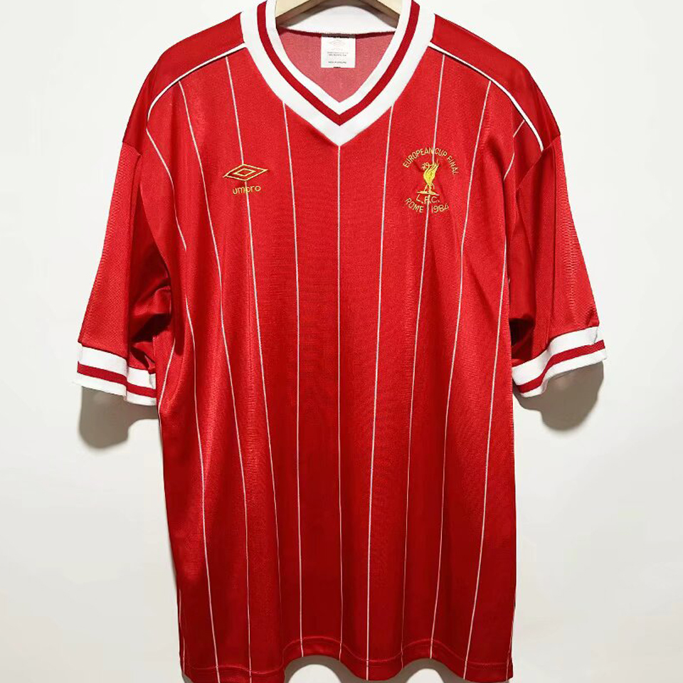1984 LFC UCL Final Home Red Retro Soccer Jersey