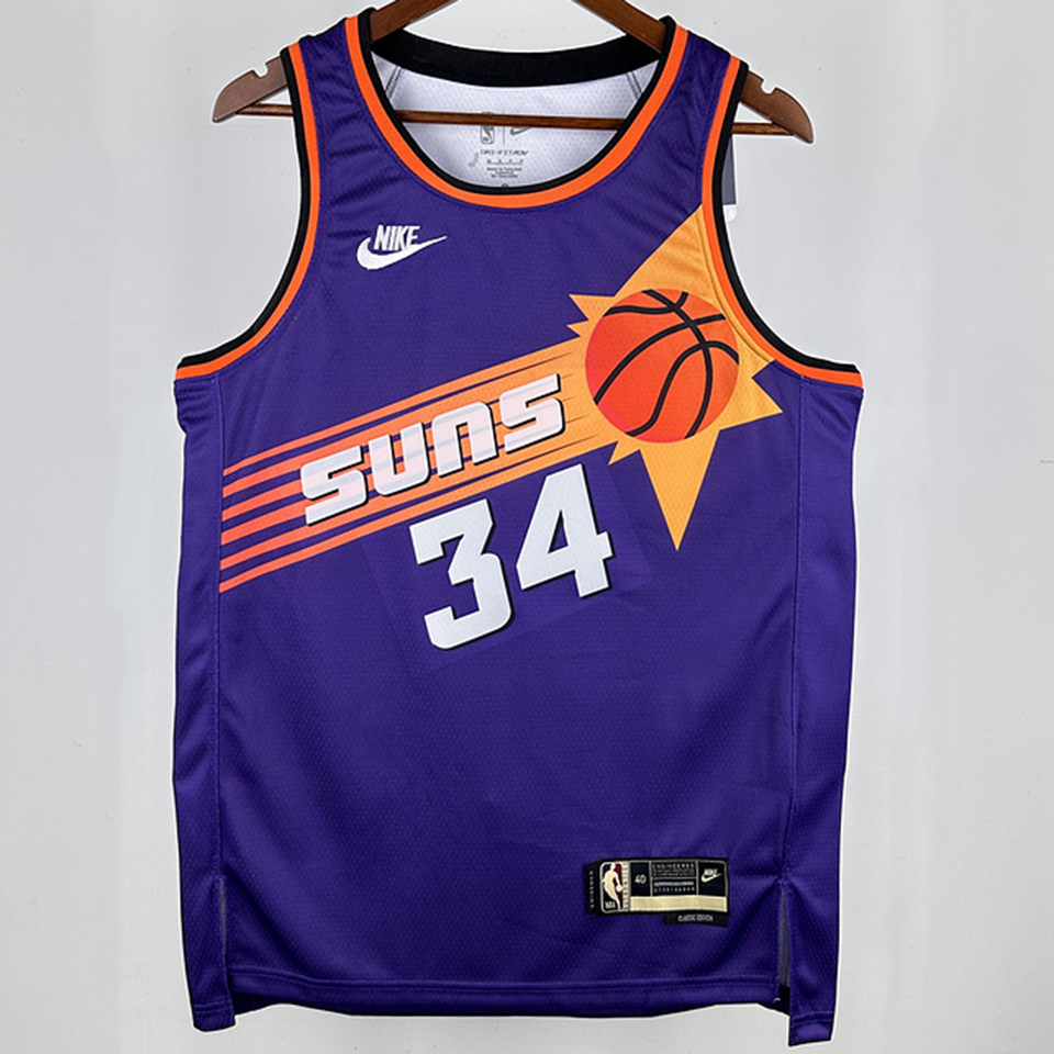 2023/24 Suns BARKLEY #34 Purple Retro NBA Jerseys