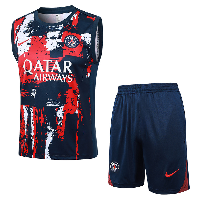 2025 PSG Vest Training Jersey(A Set)
