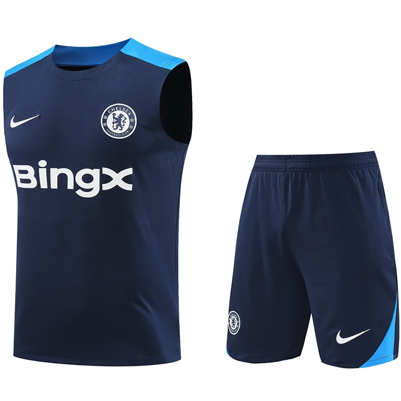2025 CFC Sapphire Blue Vest Training Jersey(A Set)