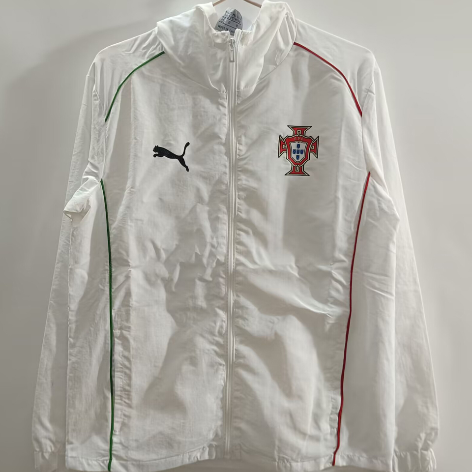 2025/26 Portugal White Windbreaker