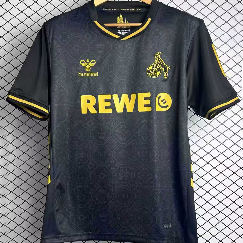 2025/26 1. FC Köln Third Black Fans Soccer Jersey