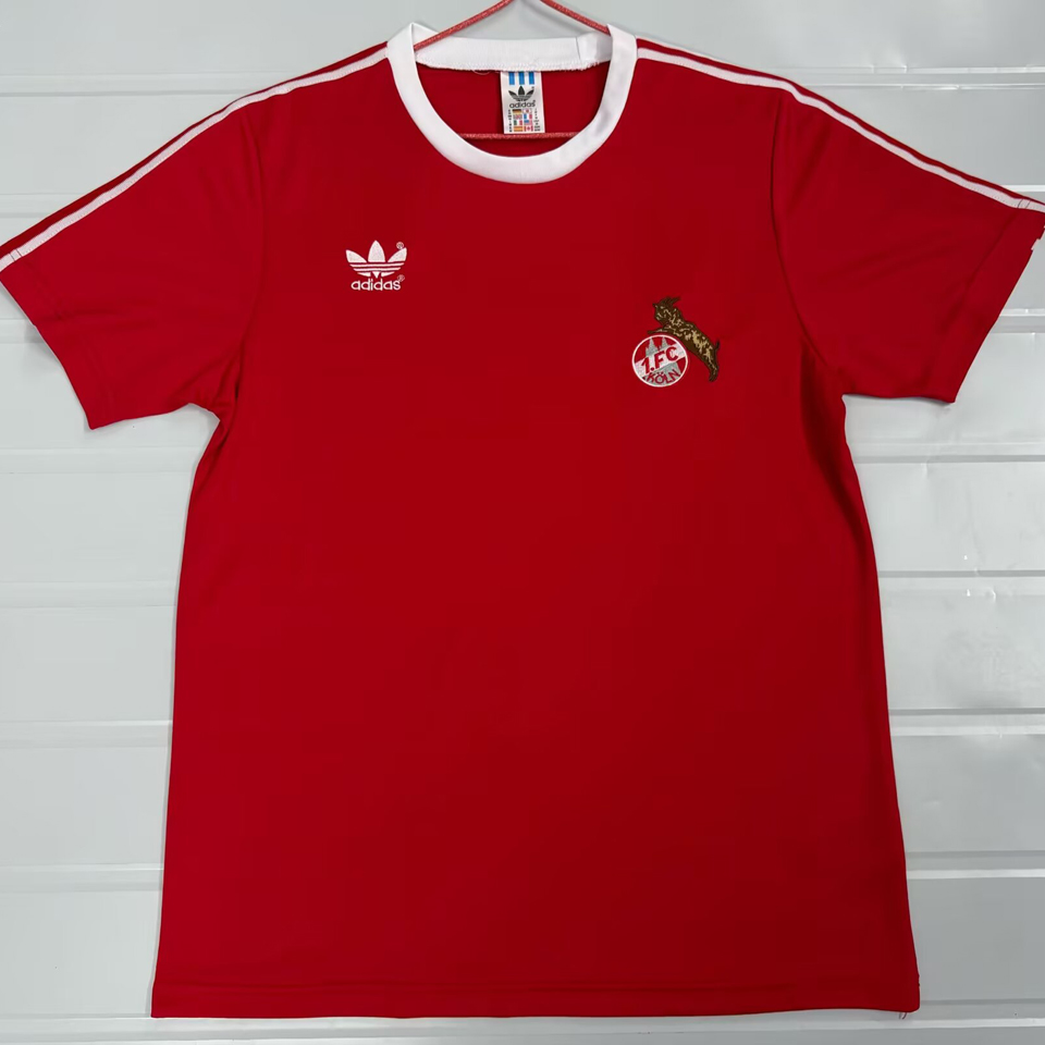 1977/1978 1. FC Köln Away Red Retro Soccer Jersey