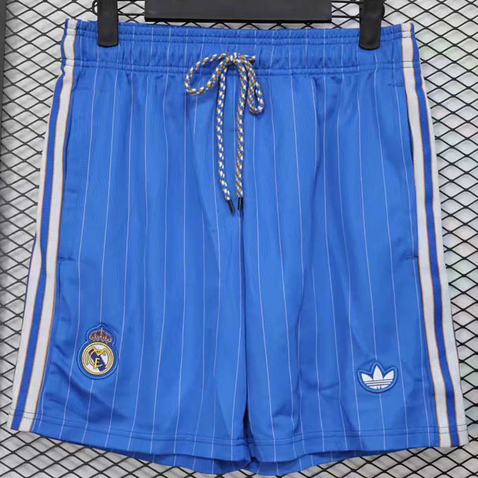 2025/26 RM Blue Retro Style Shorts Pants