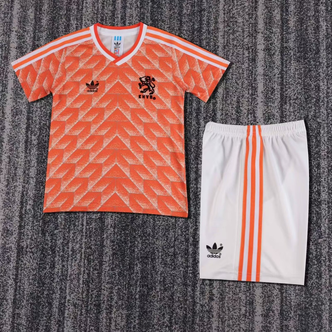 US$ 20.99 - Kids Netherlands 1988 Home Retro Kit - www.shootjerseys.vip