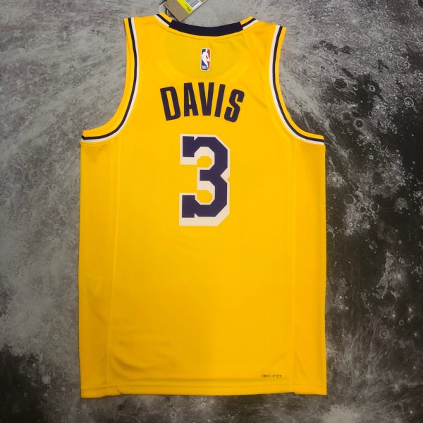 US$ 16.00 - Los Angeles Lakers Yellow #3 DAVIS 1:1 Quality NBA Season ...
