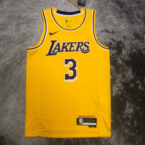 US$ 16.00 - Los Angeles Lakers Yellow #3 DAVIS 1:1 Quality NBA Season ...