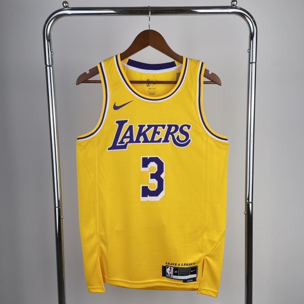 US$ 16.00 - Los Angeles Lakers Yellow #3 DAVIS 1:1 Quality NBA Season ...