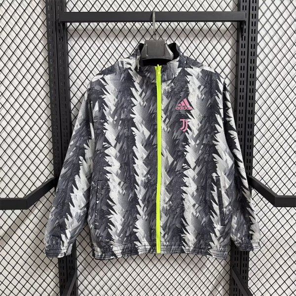 US$ 28.00 - Juventus Windbreaker Two-sided Black White 1:1 25-26 - www ...