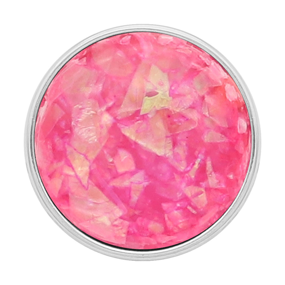 Rose Shell charms KC2180 snaps jewerly 18MM snap Silver Plated With