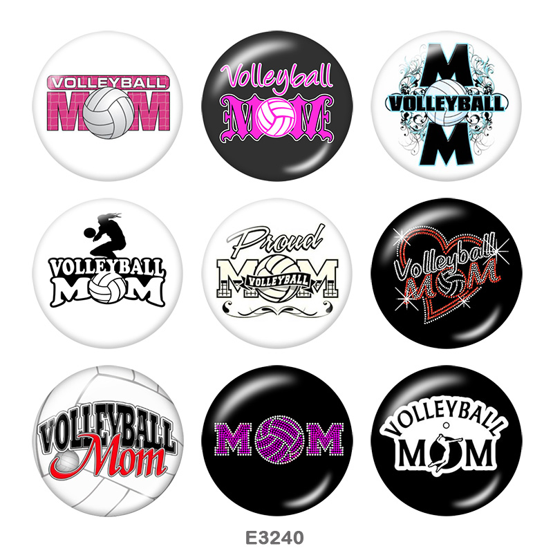 20MM MOM Print Painted metal snap buttons