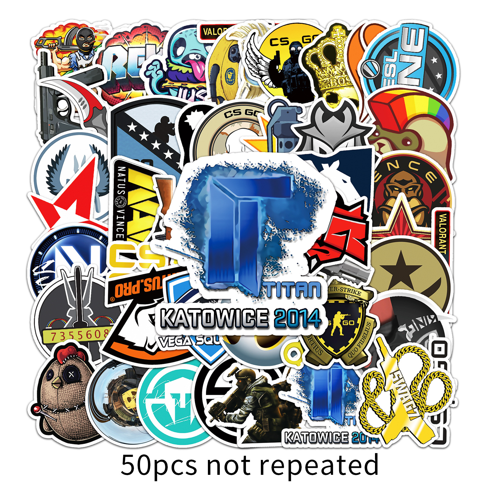 50 CS GO graffiti stickers, personalized cross-border game stickers ...