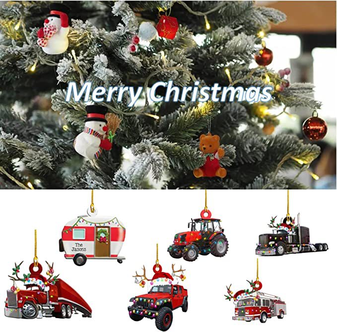 Christmas tree decorations Acrylic plane decorations Festival party ...