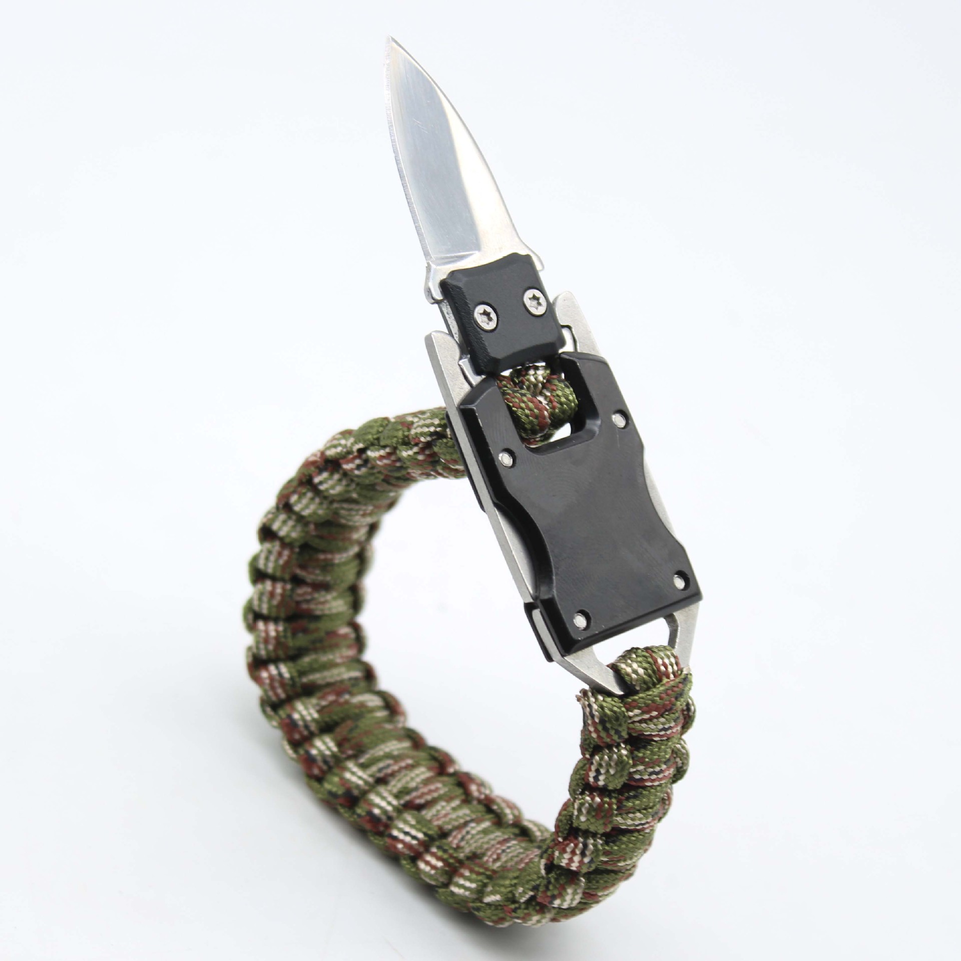 Stainless steel knife buckle bracelet Transformers umbrella rope ...