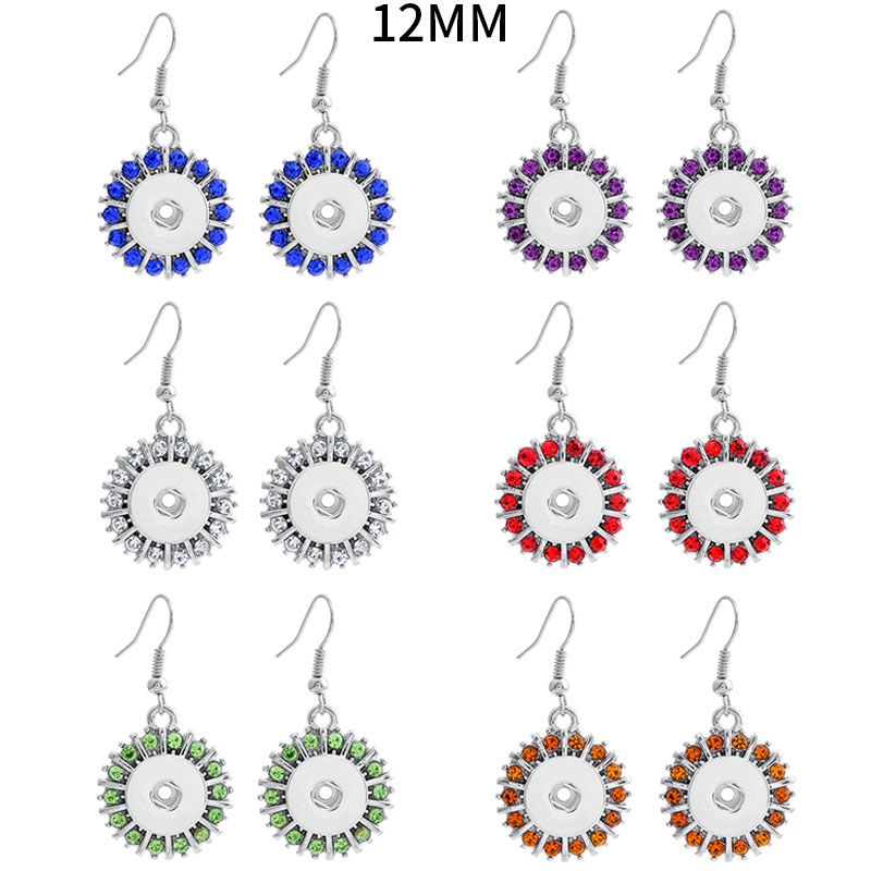 Snaps metal earring fit 12mm chunks snaps jewelry