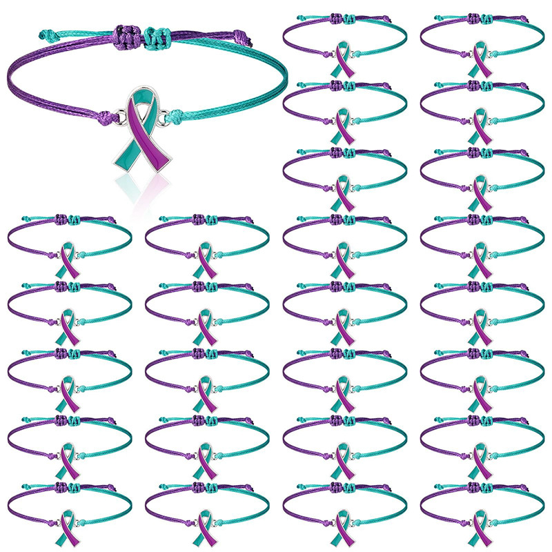 Suicide Prevention Bracelet Adjustable Ribbon Bracelet Anti DVT ...