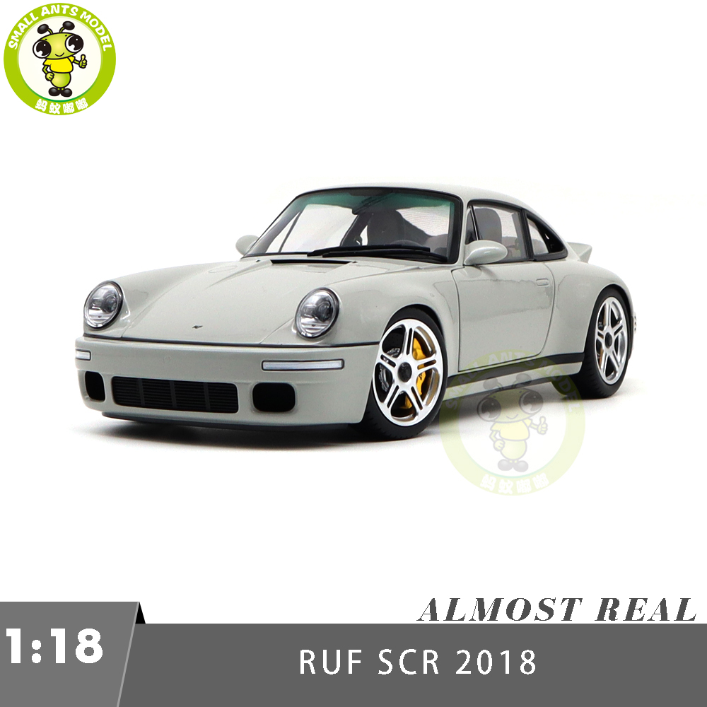 1/18 Almost Real 880204 Porsche RUF SCR 2018 Chalk Grey Diecast Model ...