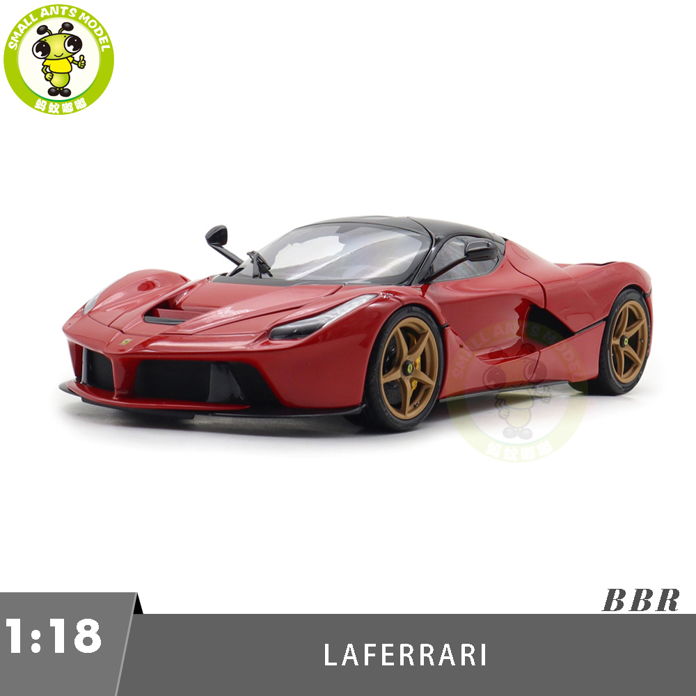 1/18 BBR 182221-2 Ferrari LaFerrari Rosso Corsa With Gold Wheels ...