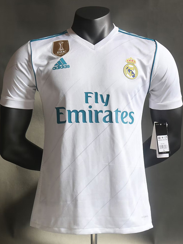 US$ 21.00 - 2017-2018 RMA Home Player Version 球员 Retro Soccer Jersey ...