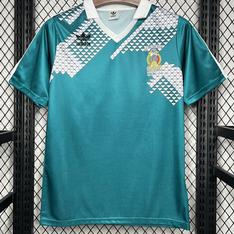 US$ 19.00 - 1990 Mexico Home Retro Soccer Jersey - www.kkgool1.com