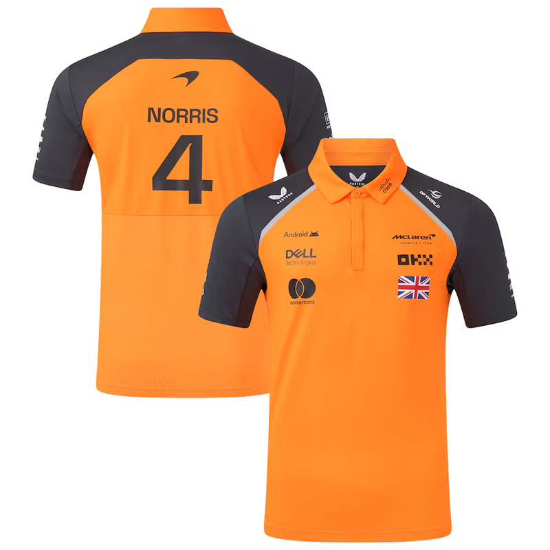 US$ 26.00 - 2025 McLaren NORRIS #4 Polo Yellow Racing Suit (有领) - www ...