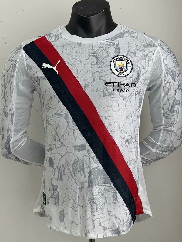 US$ 19.00 - 25-26 Man City CWC White Long Sleeve Player Version Soccer ...