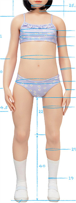 おとなしく可愛らしい日本女子小学生 133cm等身大リアルなラブドール Jcute