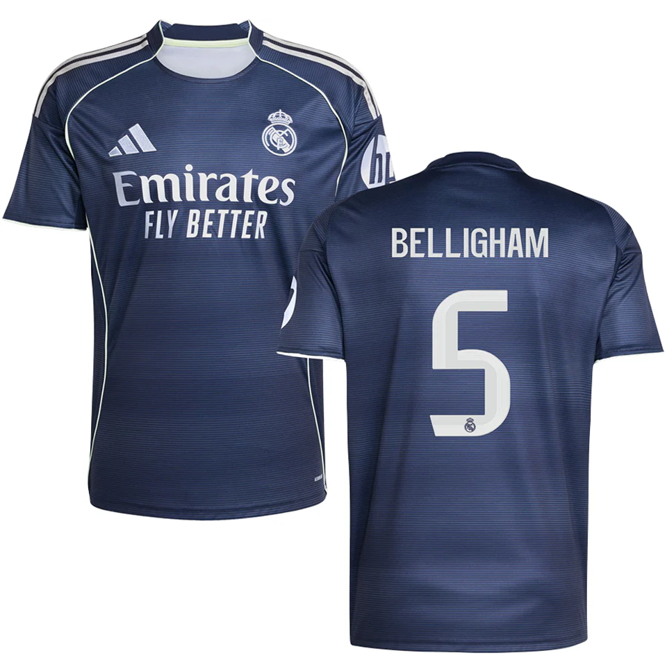 BELLINGHAM #5 RM 1:1 Quality Away Fans Soccer Jersey 2025/26