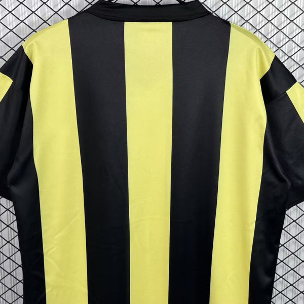 1987 Penarol Home Yellow Black Retro Soccer Jersey