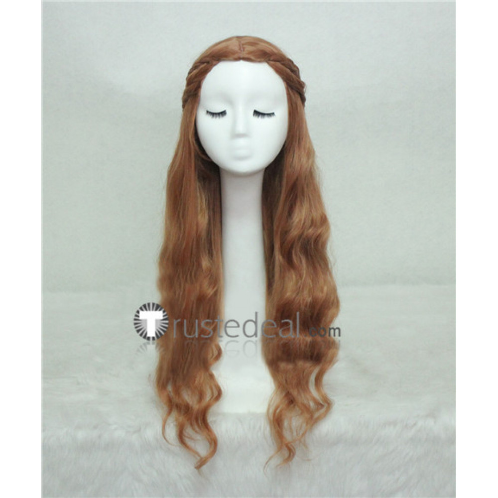 Game of Thrones Queen Cersei Lannister Braid Brown Cosplay Wig