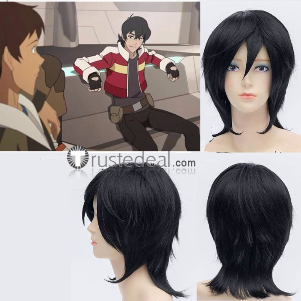 Voltron Legendary Defender Keith Kogane Black cosplay wig