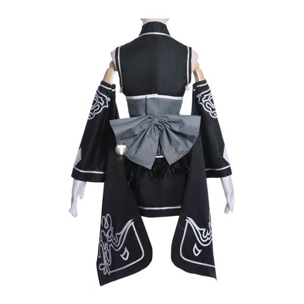 Nier Automata 2B Switch Black Kimono Cosplay Costume