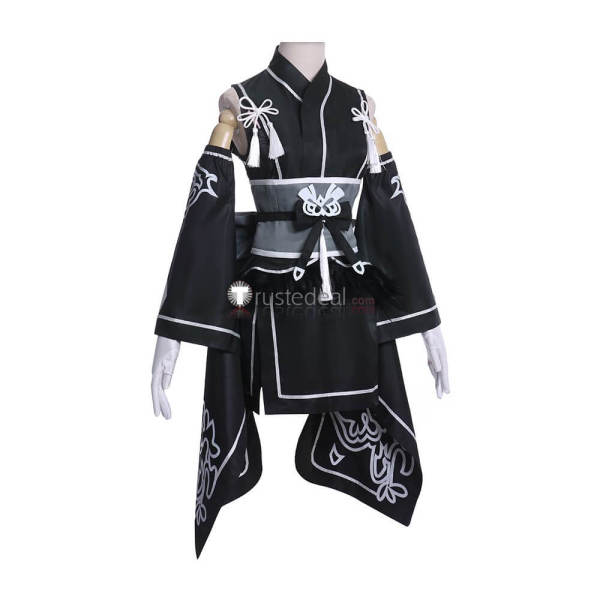 Nier Automata 2B Switch Black Kimono Cosplay Costume