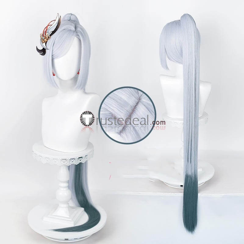 Genshin Impact Shenhe Genderbend Male Yae Miko Cosplay Wigs