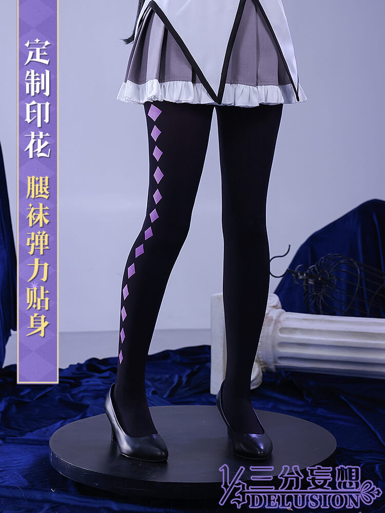 1/3 Delusion Puella Magi Madoka Magica Akemi Homura Cosplay Costume