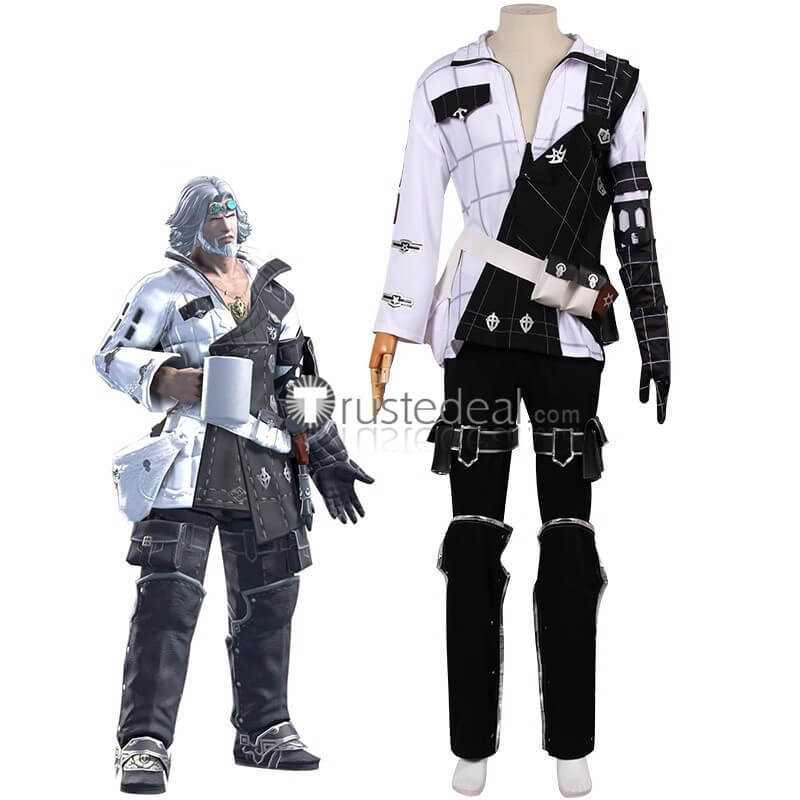 Final Fantasy XIV FF14 FFXIV Cid nan Garlond Field Commander Cosplay ...