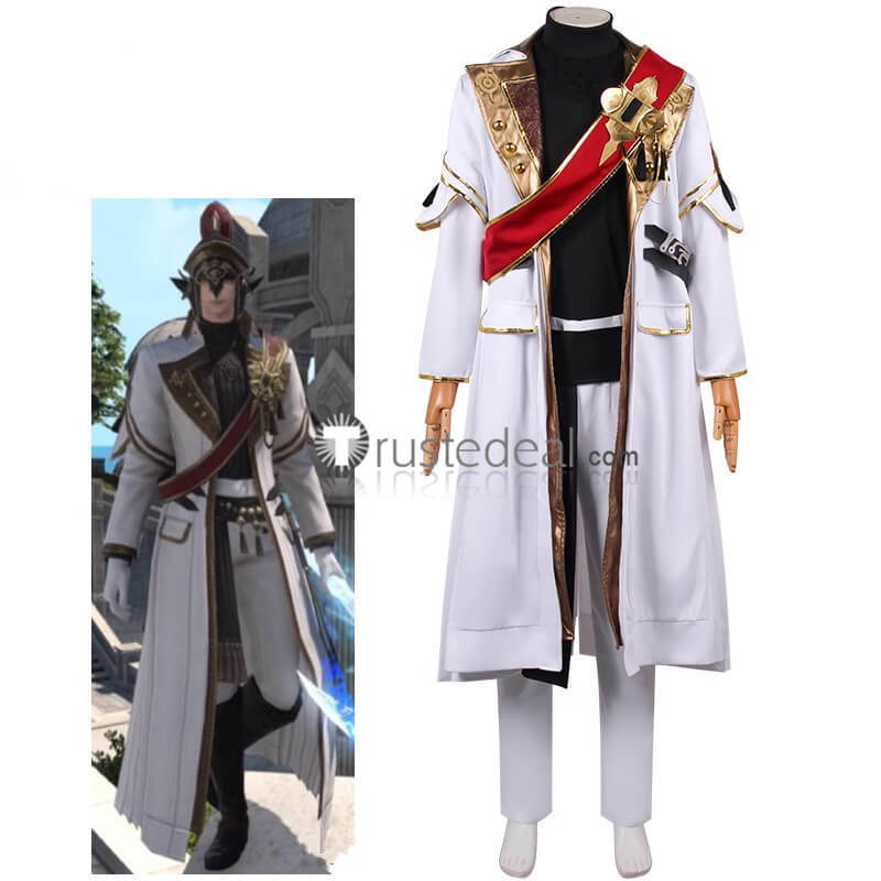 Final Fantasy XIV FF14 FFXIV Cid nan Garlond Field Commander Cosplay ...