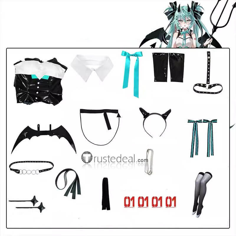 Vocaloid Hatsune Miku Rascal 2023 The Raccoon Little Devil Cosplay Costume