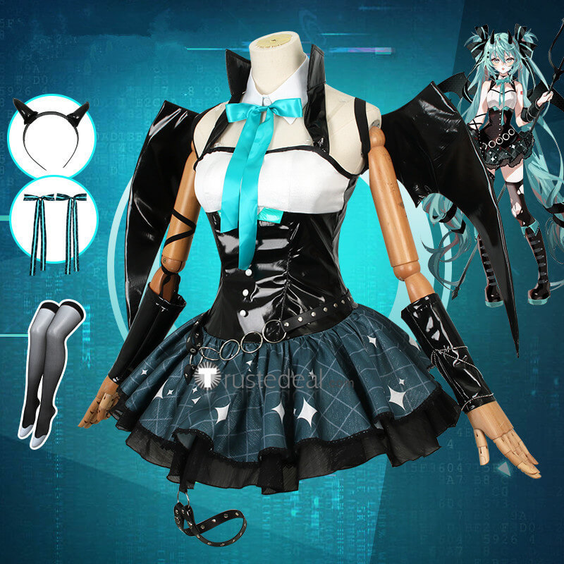 Vocaloid Hatsune Miku Rascal 2023 The Raccoon Little Devil Cosplay Costume