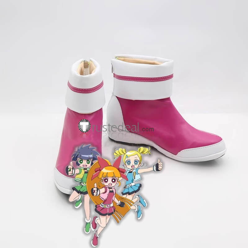 The Powerpuff Girls Z Bubbles Blossom Buttercup Pink Blue Green Cosplay ...