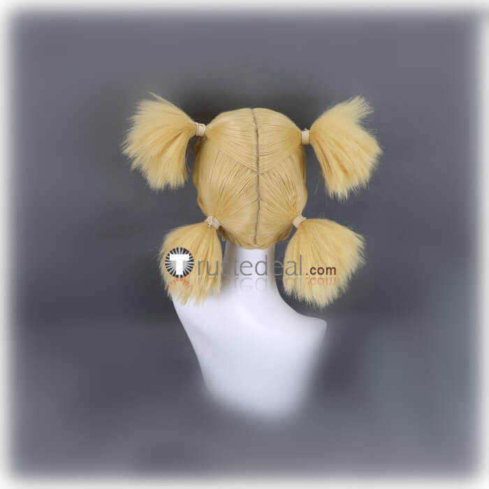Naruto Shikamaru Temari Nara Black Blonde Styled Cosplay Wig