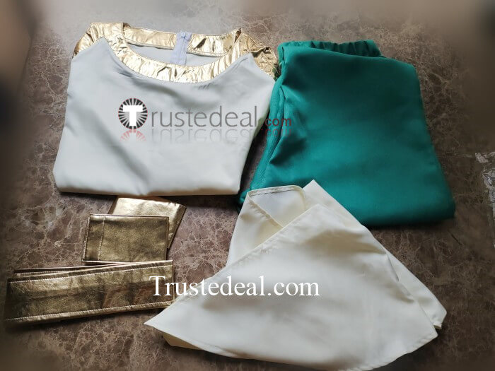 Pokemon Legends Arceus Volo White Green Cosplay Costume