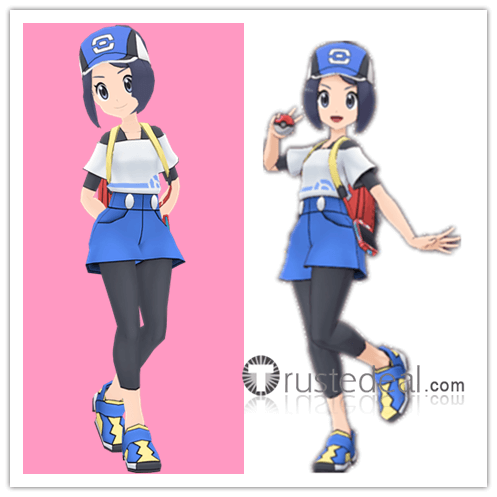 Pokemon Masters EX Betty White Blue Cosplay Costume