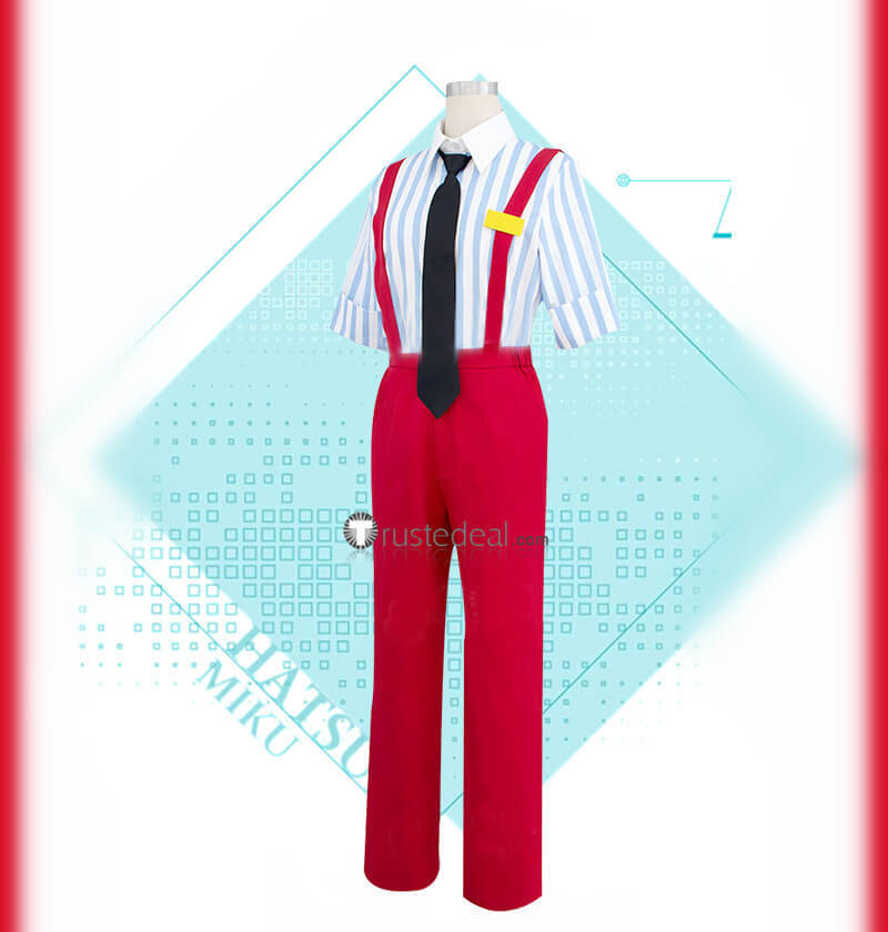 Vocaloid Dairy Queen DQ Hatsune Miku Cosplay Costume